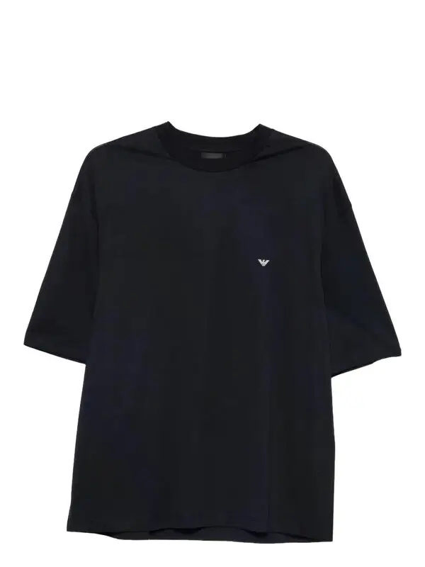 Emporio Armani Logo-print T-shirt - Blue