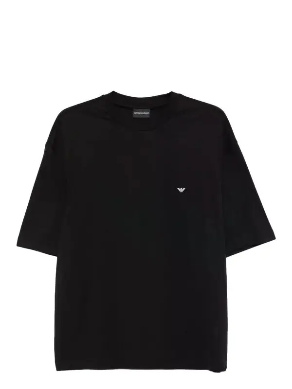 Emporio Armani Logo-print T-shirt - Black