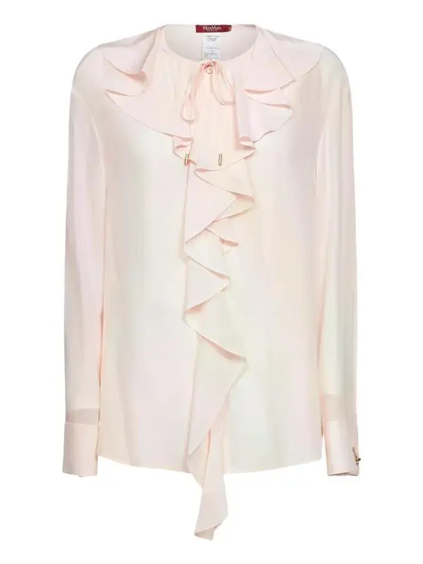Max Mara Epica Ruffled Shirt - Pink