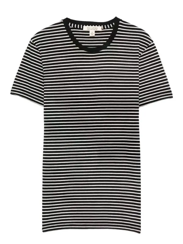 NILI LOTAN Striped T-shirt - Black