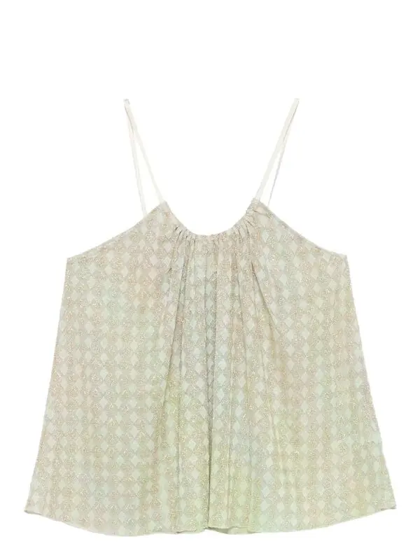 FORTE_FORTE Patterned Top - Neutrals