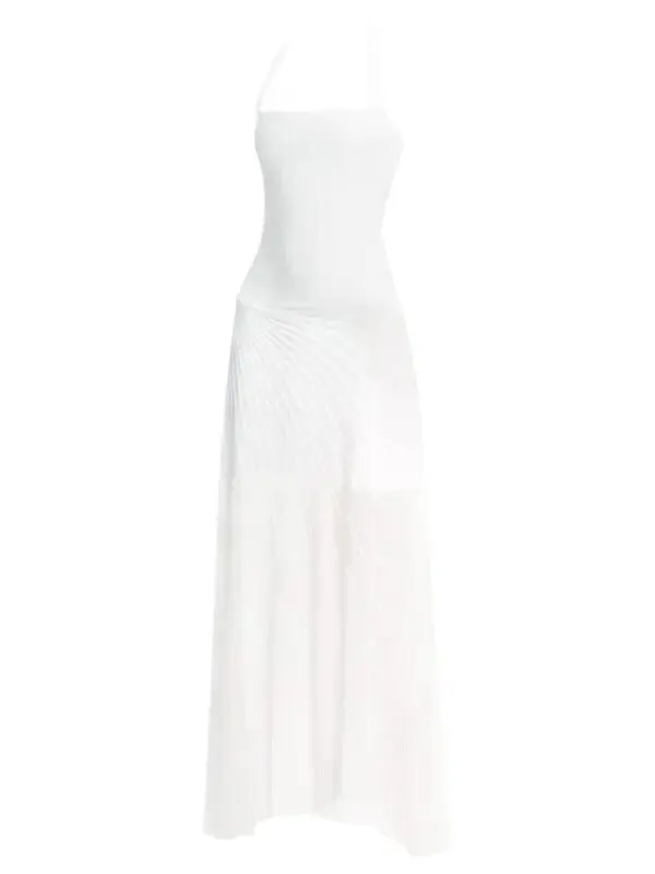 Significant Other Nessa Halter Textured Dress - White