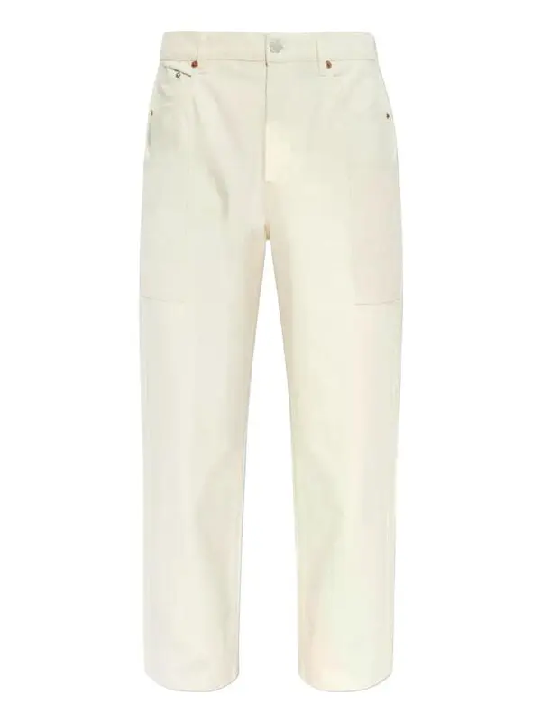 Kenzo Cargo Monkey Fit Jeans - White