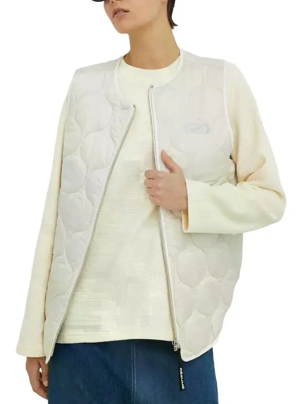 RÉSUMÉ Quilted Vest With Zip Closure - Neutrals