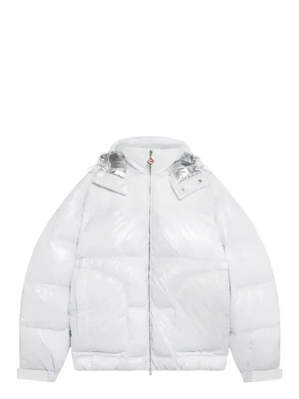Casablanca Padded Hooded Coat - White