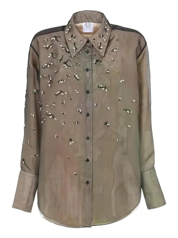 Mantū Embellished Shirt - Neutrals