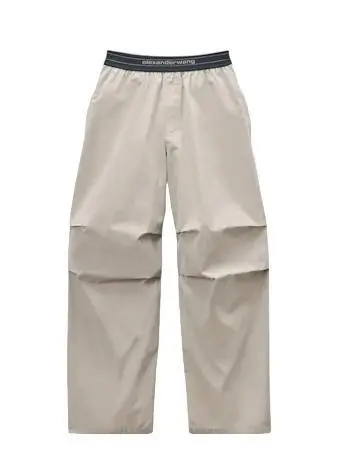 Alexander Wang Mid-rise Pleated Pants - Stone