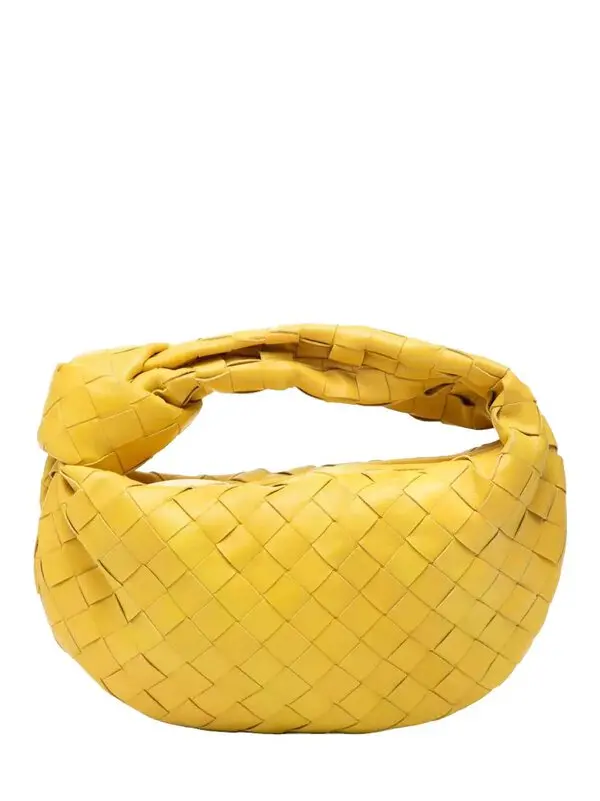 Bottega Veneta Mini Nappa Intrecciato Jodie Hobo Bag - Yellow