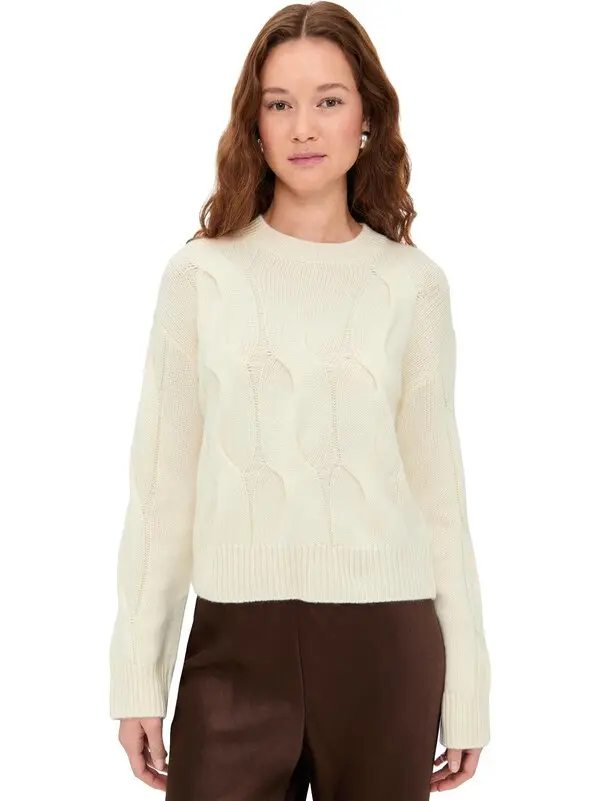 LISA YANG Sammie Cashmere Sweater - Cream