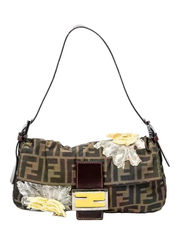 Fendi Monogram Floral Bag - Brown
