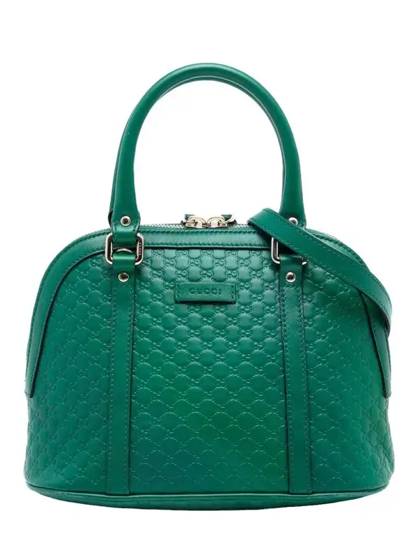 Gucci 2016-2025 Mini Microissima Dome Satchel - Green