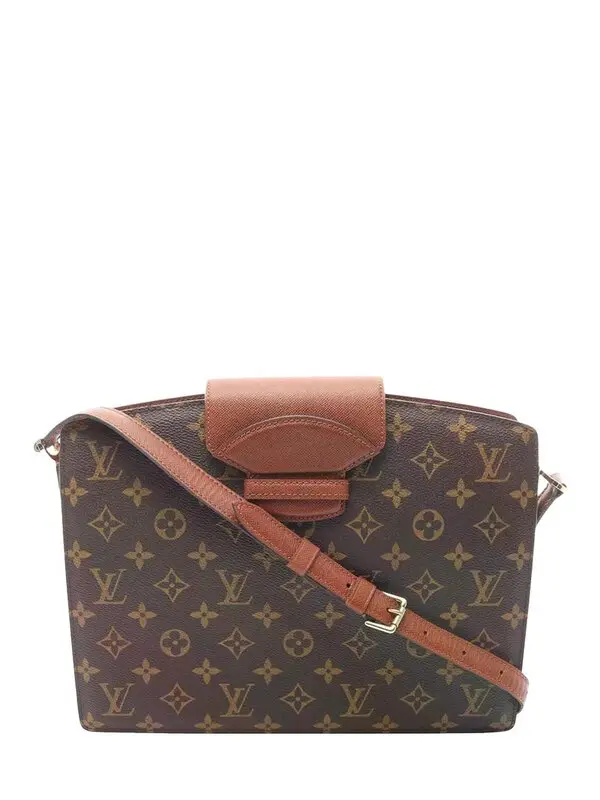 LOUIS VUITTON 1999 Monogram Courcelles Crossbody Bag - Brown