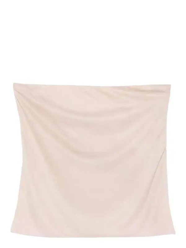 GIADA CURTI Ruched Strapless Top - Neutrals