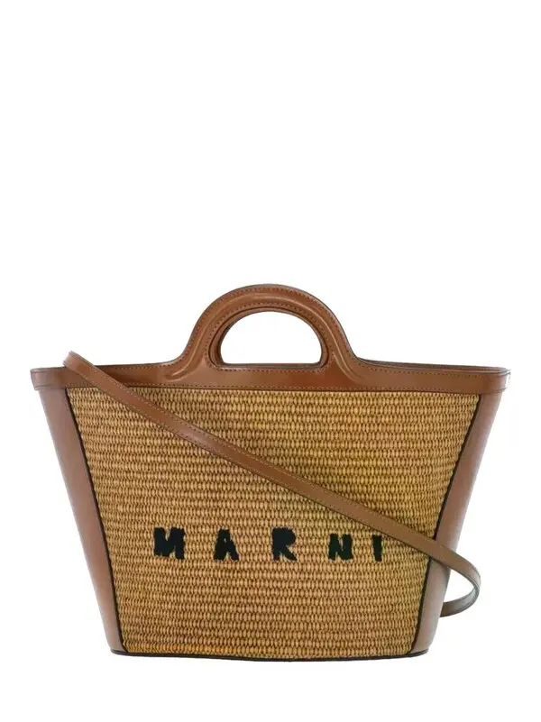 Marni Small Tropicalia Tote Bag - Neutrals