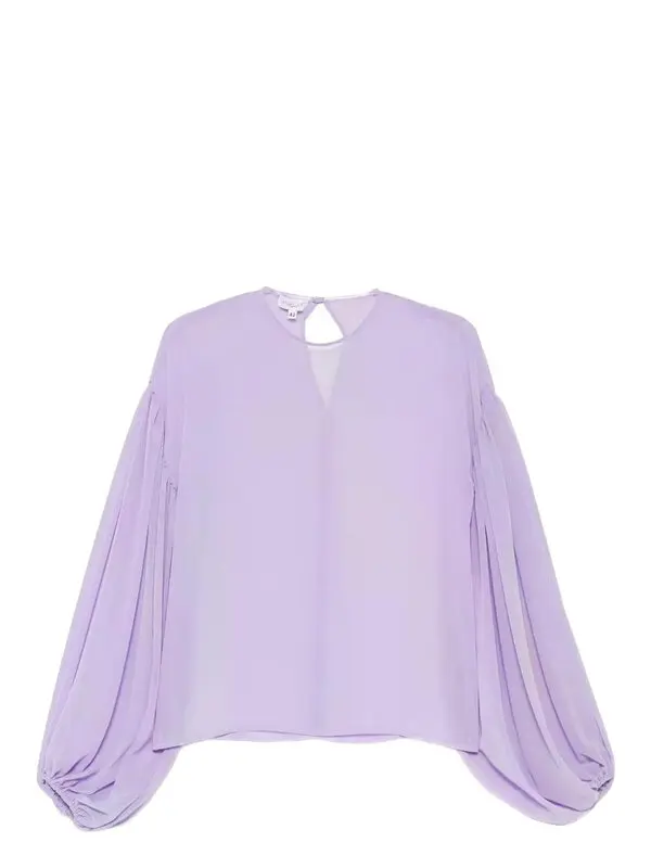 GIADA CURTI Balloon-sleeve Top - Purple
