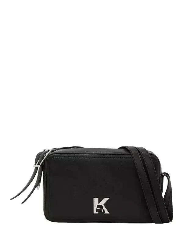 Karl Lagerfeld Logo-plaque Crossbody Bag - Black