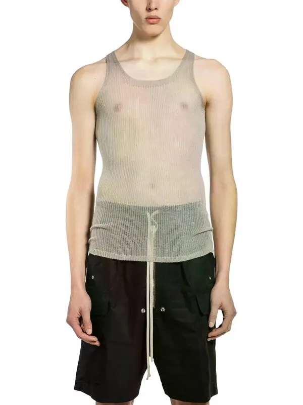 Rick Owens Knitted Tank Top - Neutrals