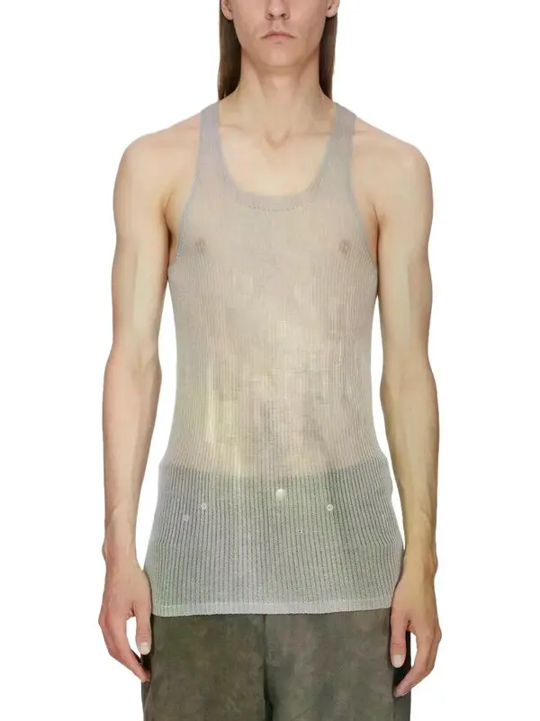 Rick Owens Knitted Tank Top - Neutrals