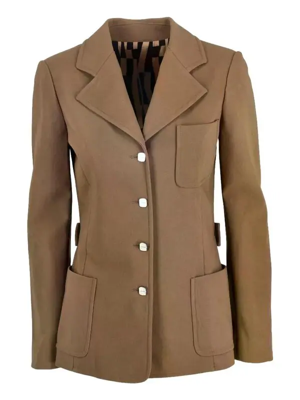 Fendi Chest-pocket Blazer - Brown