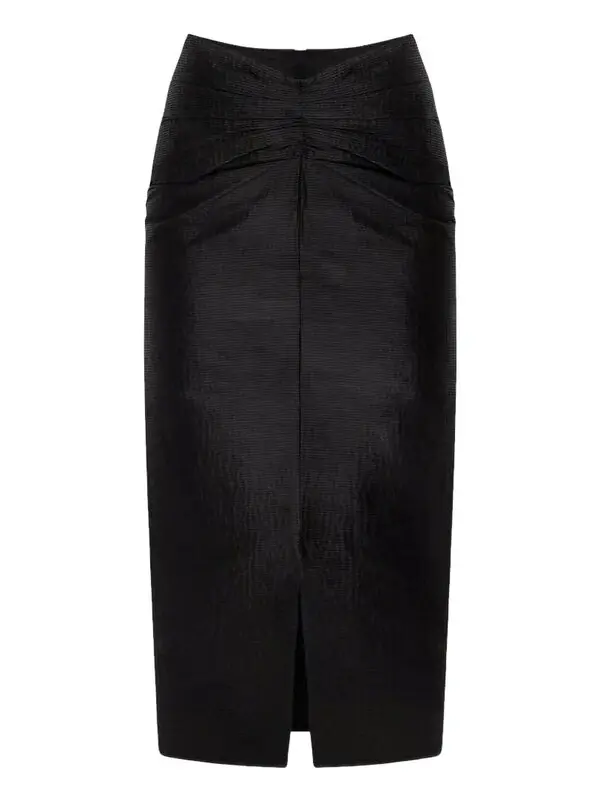 LANVIN Midi Skirt With Twist Detail - Black