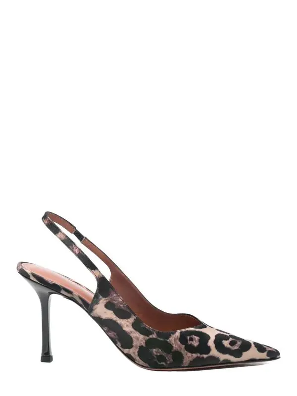 CASTAGNA Darya Animal-print Slingback Pumps - Brown