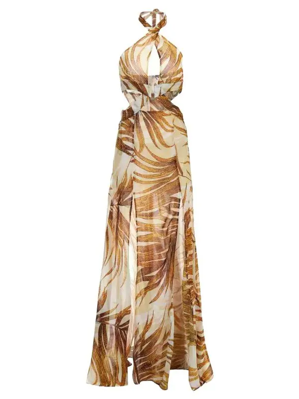 Just Cavalli Printed Maxi Dress - Neutrals