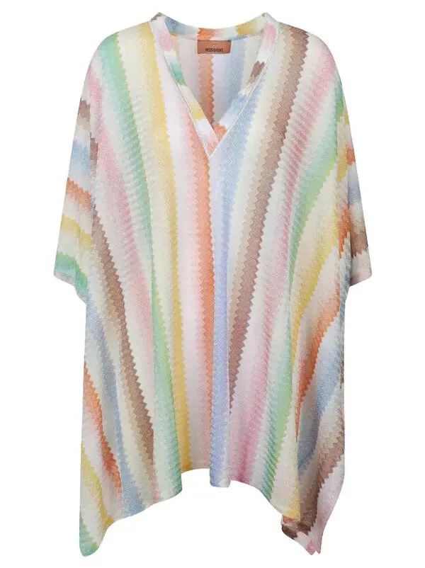 Missoni Zigzag V-neck Dress - White