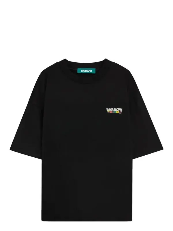 BARROW Graphic Crewneck T-shirt - Black