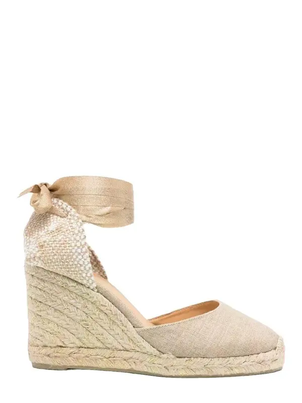 CastaÑer Carina Tie-fastening Espadrilles - Gold