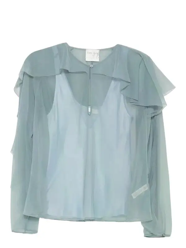 FORTE_FORTE Layered Blouse - Blue