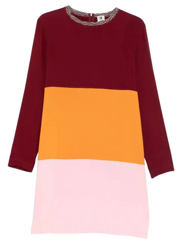 Missoni Colour-block Embellished Dress - Red