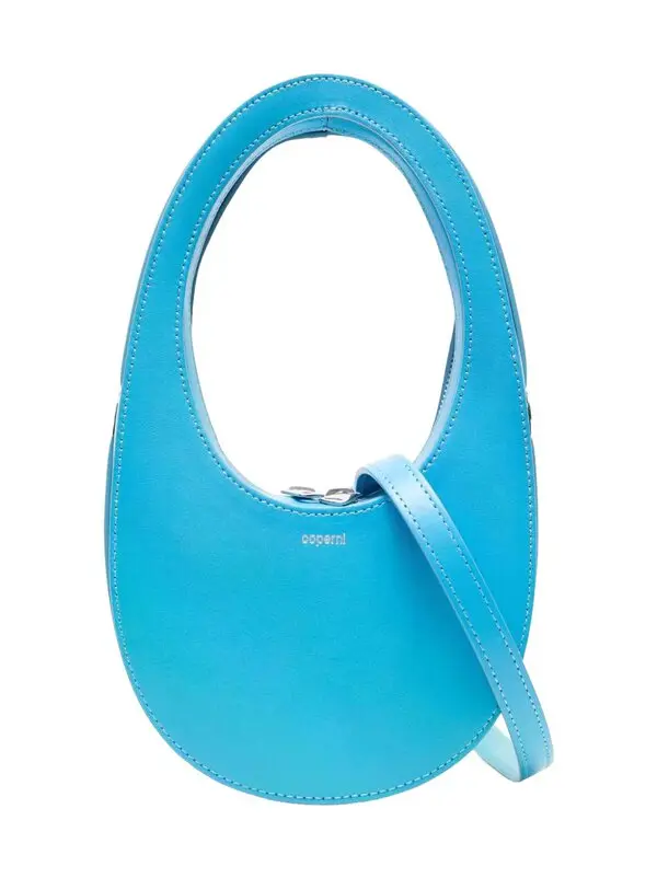 Coperni Mini Swipe Leather Crossbody Bag - Blue
