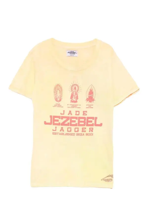 JADE JAGGER Logo-print T-shirt - Orange