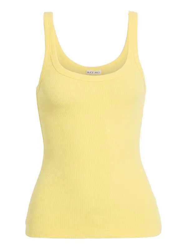 ALEX MILL 365 Ribbed Tank - Yellow