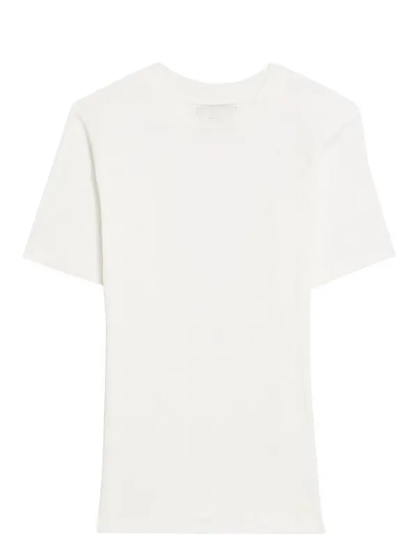 Loulou De Saison Avalyn Ribbed Cotton-jersey Top - White
