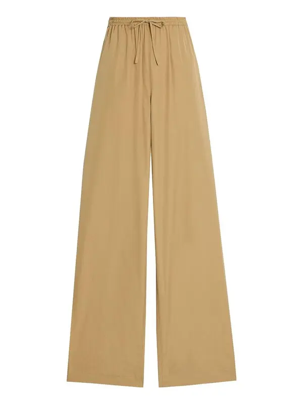 Loulou De Saison Sero Striped Cotton-poplin Pants - Sand