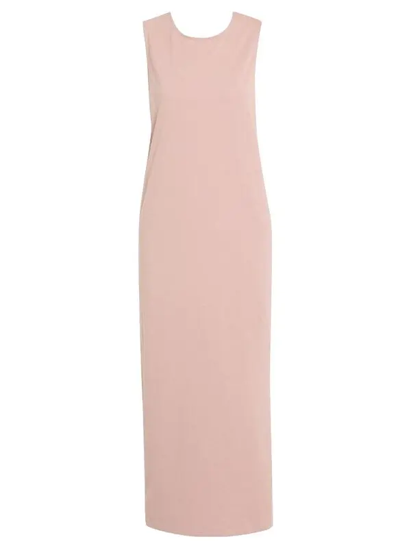 Loulou De Saison Rayna Knotted Pima Cotton-jersey Midi Dress - Blush