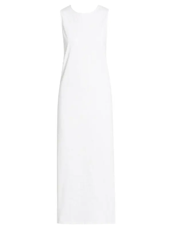 Loulou De Saison Rayna Knotted Pima Cotton-jersey Midi Dress - White