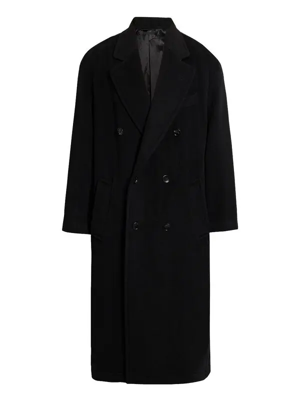 TOM FORD Double-breasted Wool-felt Coat - Black