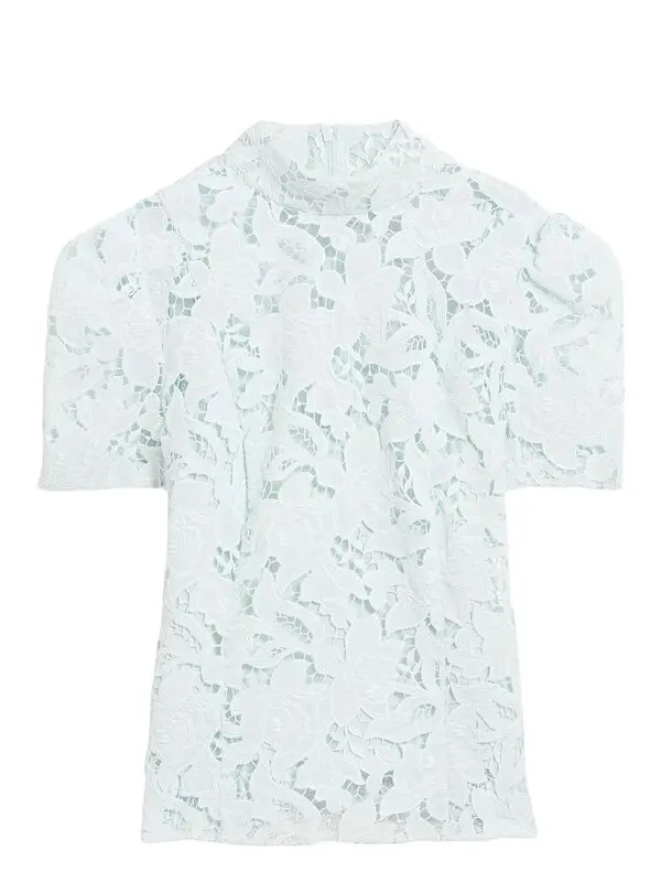 Zimmermann Guipure Lace Blouse - Mint