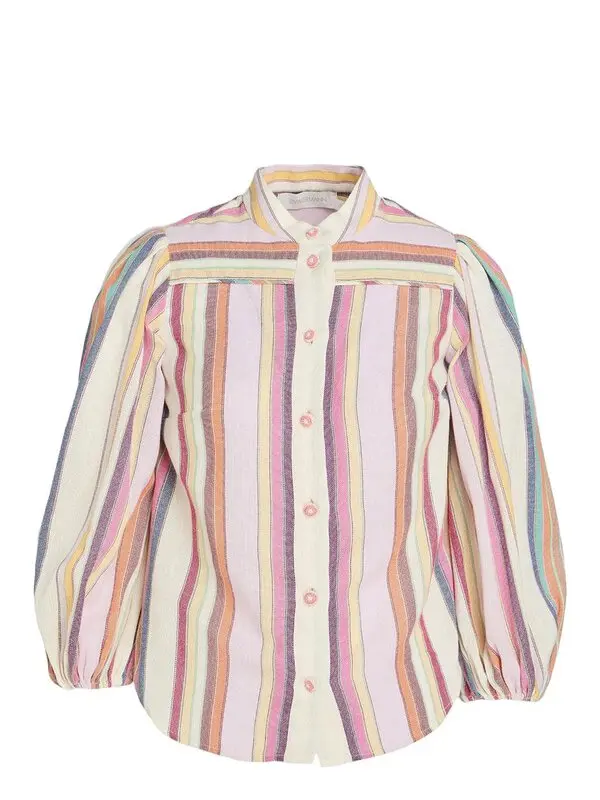 Zimmermann Striped Cotton Shirt - Multicolor