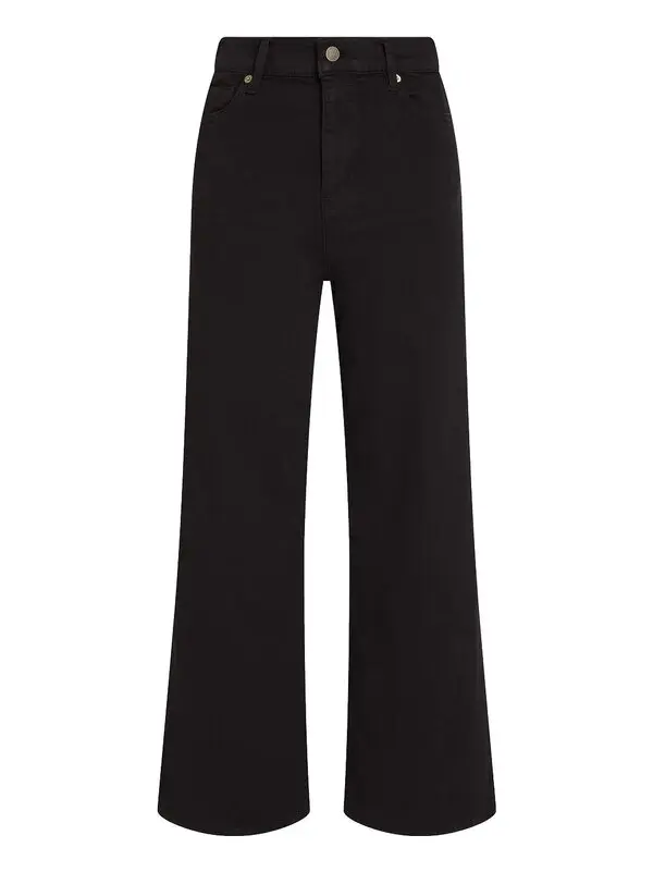 FRAME Le Palazzo High-rise Wide-leg Jeans - Black