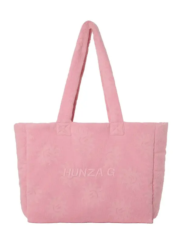 Hunza G Towelling Beach Tote - Pink