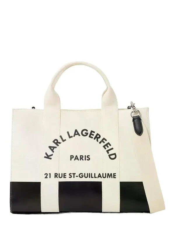 Karl Lagerfeld Medium Rue St-guillaume Tote Bag - Neutrals