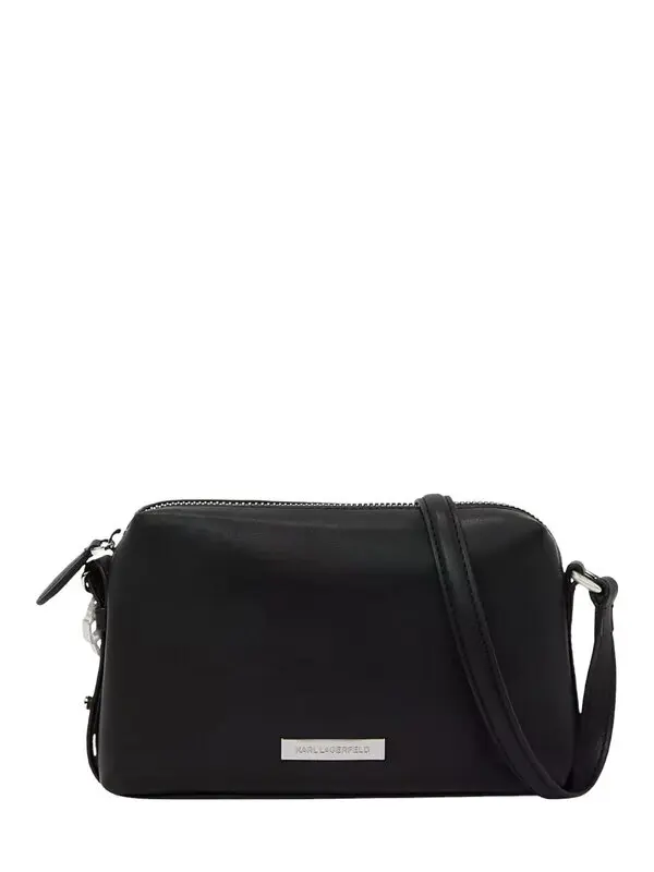Karl Lagerfeld Ikon Smooth Crossbody Bag - Black