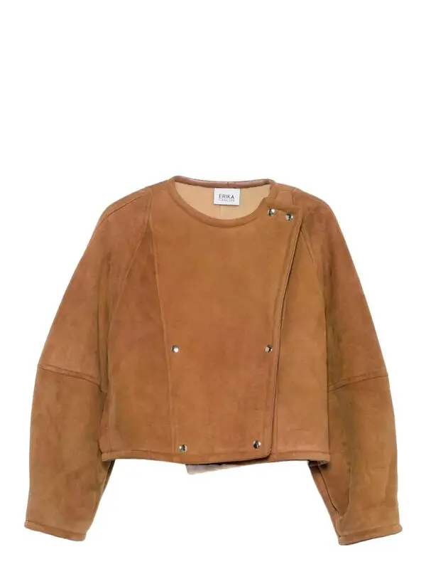 Erika Cavallini Press-stud Jacket - Brown
