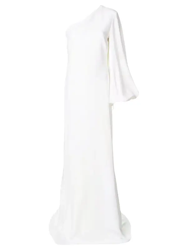 Stella McCartney One Shoulder Long Dress - White