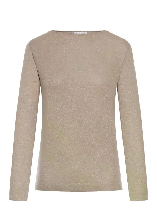 Brunello Cucinelli Sparkling Lightweight Sweater - Neutrals