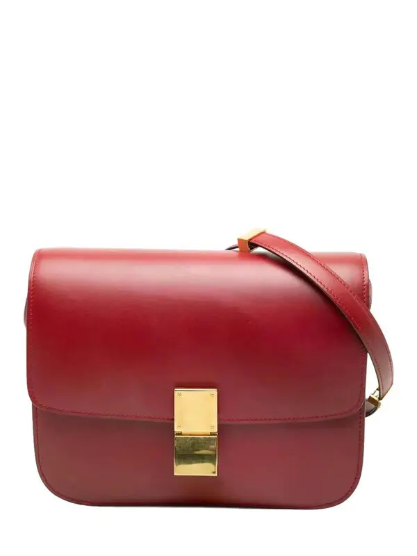 Celine 2013 Medium Classic Box Crossbody Bag - Red