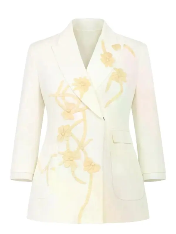 IBRIGU Floral-appliqué Jacket - Neutrals
